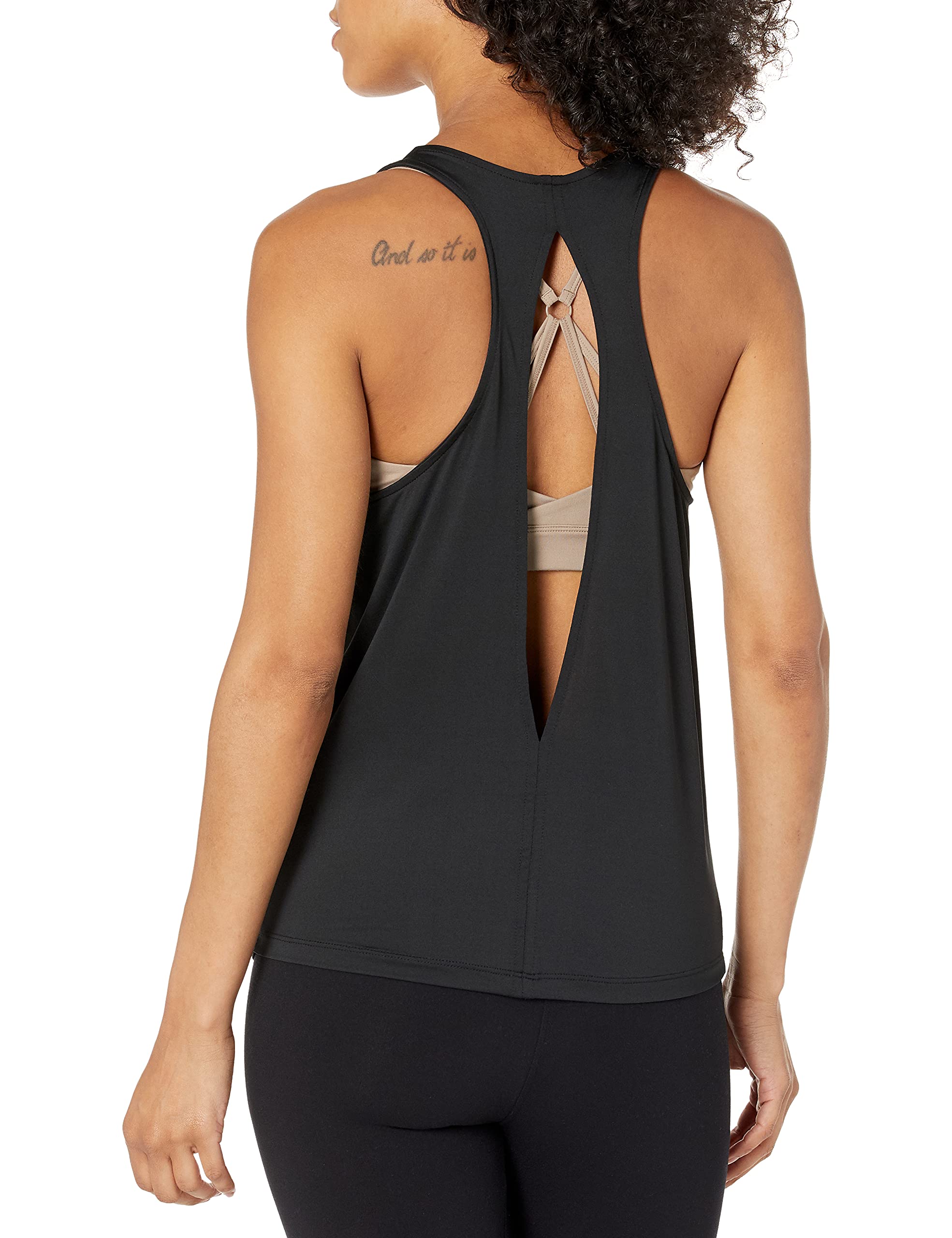 Zumba Fitness Open Back Slits Workout Tops Dance Athletic Tank Tops for Women