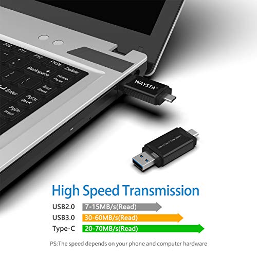 USB Flash Drive 64GB Type-C & USB C & USB 3.0 Stick Pendrive Phone External Storage Backup for Smartphones, Samsung Huawei Tablets, PC