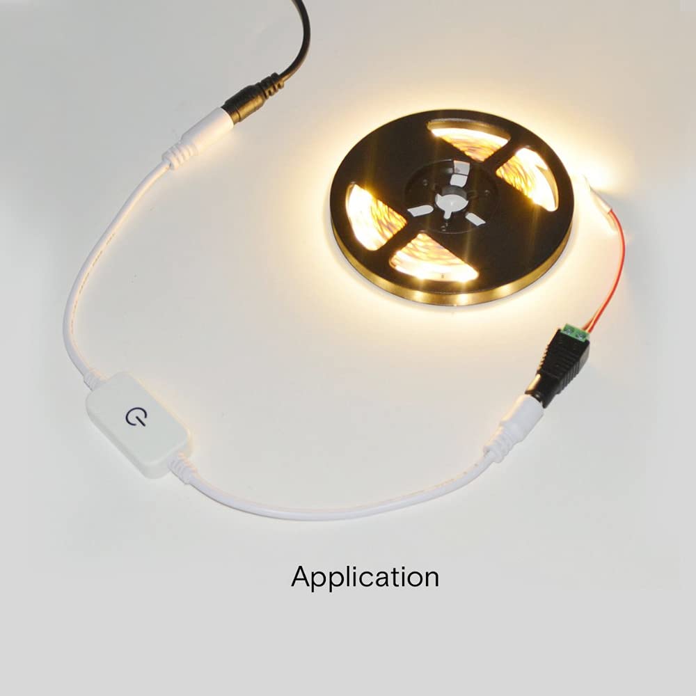 ZeZhen LED Strip Lights DC12V-24V Touch Sensor ON/Off Switch Stepless Dimmable Light Switch Brightness Adjutment Dimmer Controller for LED Strip LED Light Bulb (Color : C8)