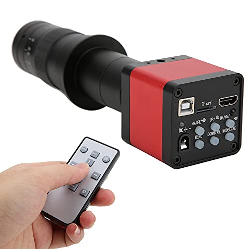 USB Microscope Camera, CMount Zoom Lens Microscope Camera, for Repairing Industry (US Plug 100-240V)