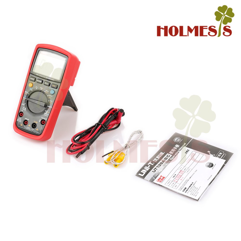 Uni-t Ut139C 5999 Count True RMS LCD Digital Auto Range Multimeter AD/DC Voltage Current Tester with Resistance Capacitance NCV Test and Temperature Measurement