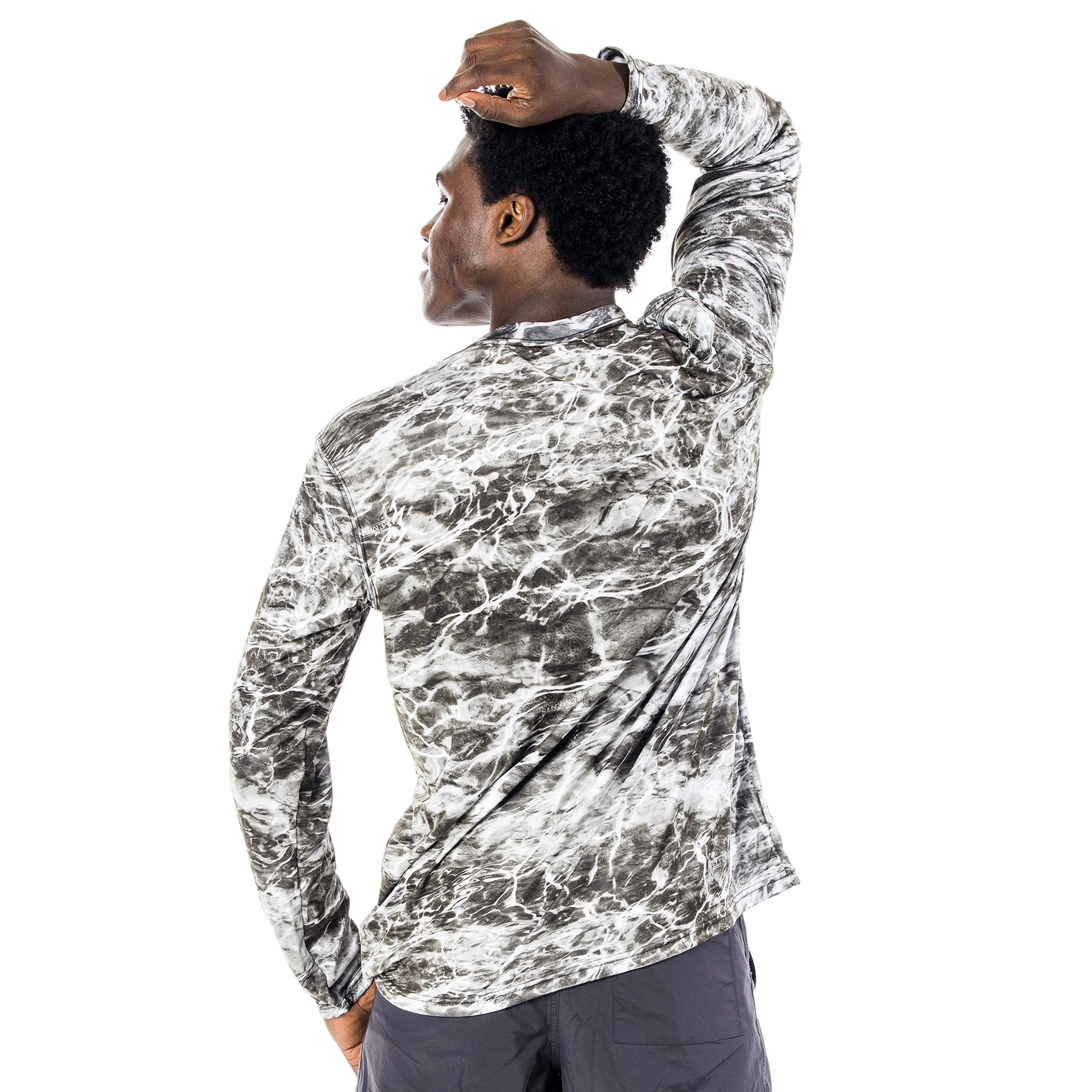 Vapor Apparel Men's UPF 50+ UV Sun T-Shirt, XXXL, Mossy Oak Elements Manta