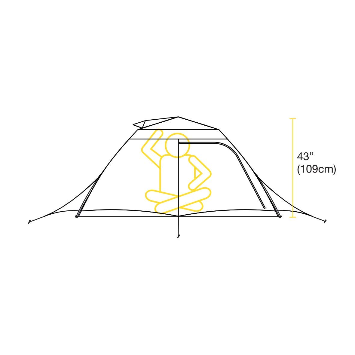 Vargo No-Fly 2P Tent, Grey