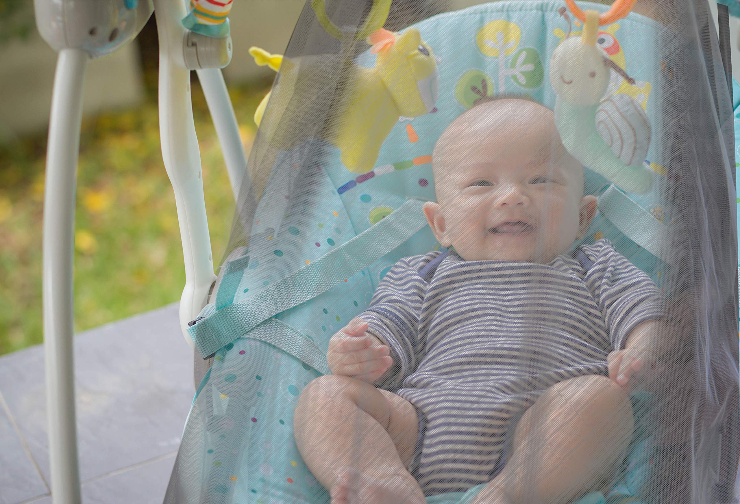 Universal Infant Stroller, Infant Car Seat Mosquito Net Solar Protective Fits Strollers, Car Seats, Bassinets and Playpens Made in The USA