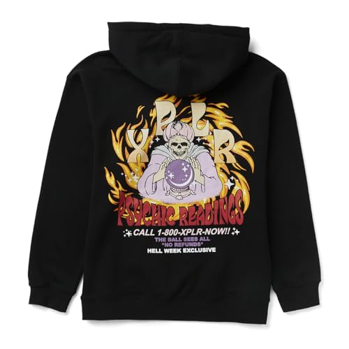 XPLR Hell Week Psychic Reading HW Merch Colby Sam Hoodie Unisex Casual Pullover Hooded Sweatshirt Clothes (Black,X-Small)