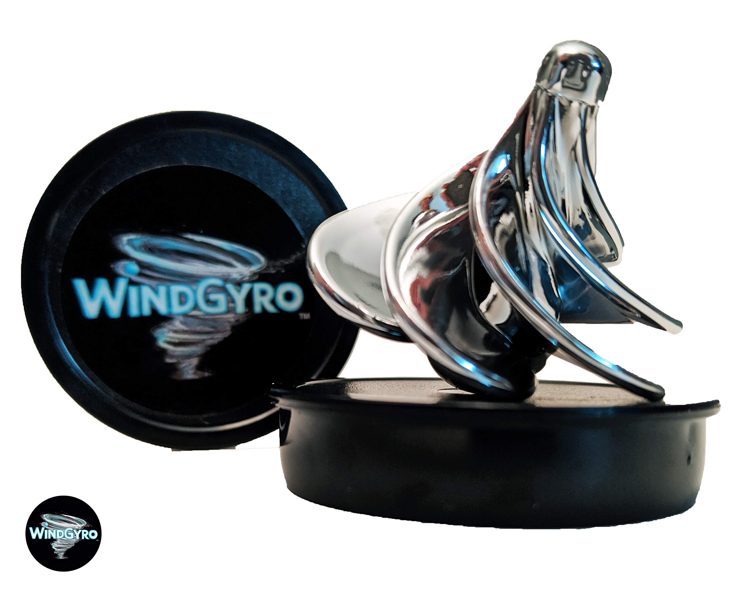 Universal Specialties The Original WindGyro Mini Wind Turbine Gyroscope Spinning Top Fidget Desk Toy