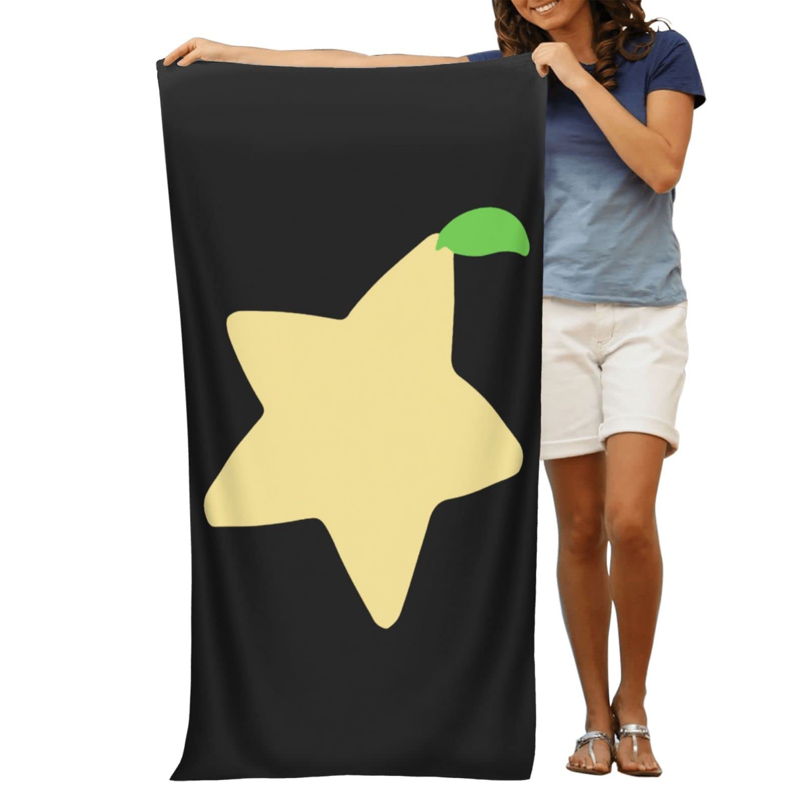 Zahika Paopu Fruit Beach Towel Absorbent Bathroom Towels Beach Towels Oversized Super β32x52 Inch
