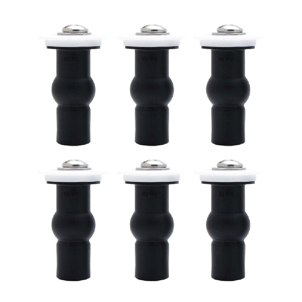Universal Toilet Seats Screws Expanding Rubber Top Fixed Screws For Top Mount Toilet For Seat Hinges Easy To Instal Toilet Seat Fixing Kit