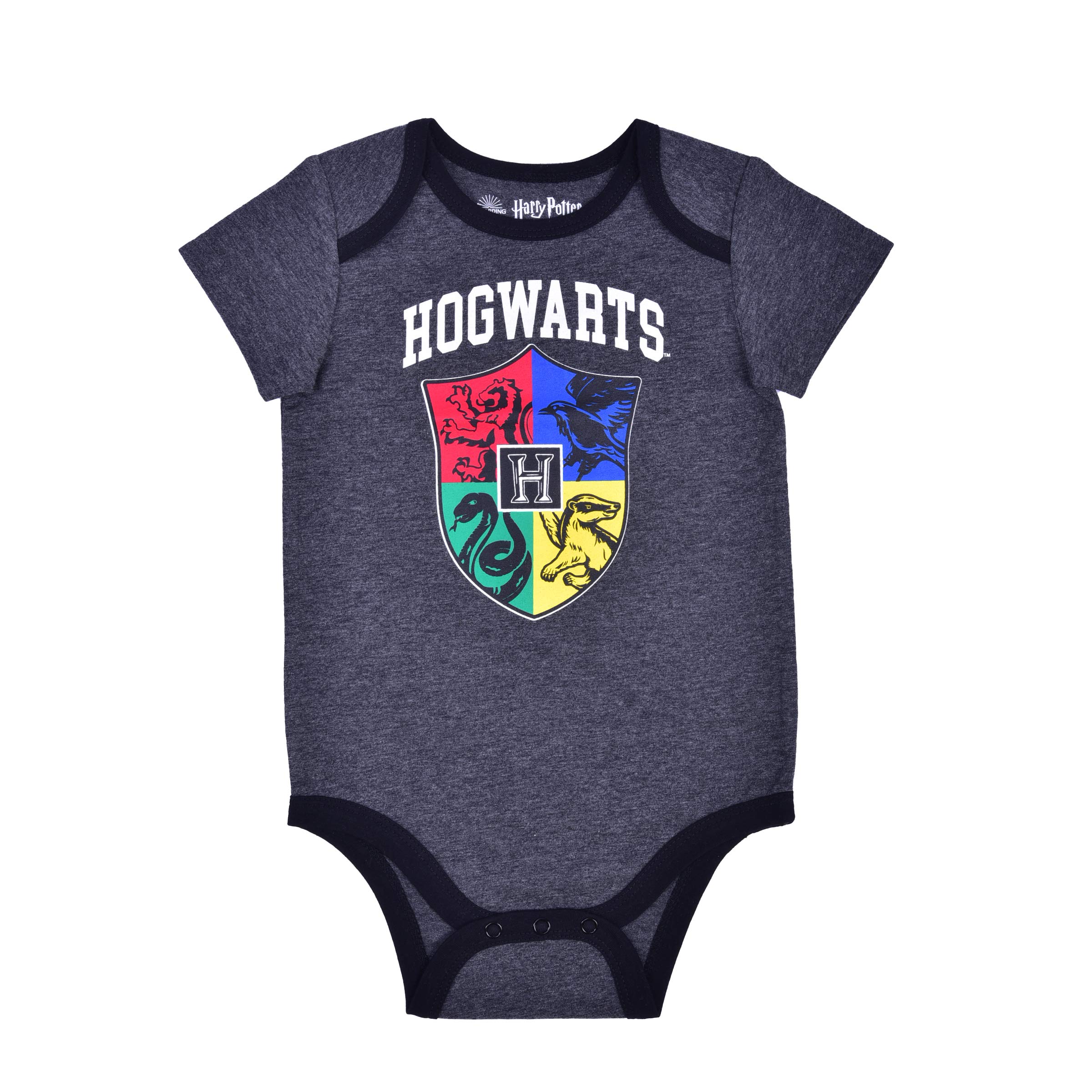 WARNER BROS Harry Potter Boy's 5-Pack Hogwarts, Gryffindor and Wizard Creepers, 3 Months