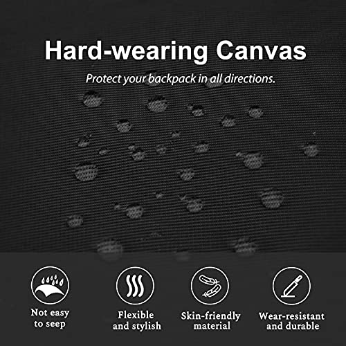 Wind Took Laptop Backpack for Women leisure Bookbag Travelbag Work College Charging Port Suits 15 Inch Computer Black Men