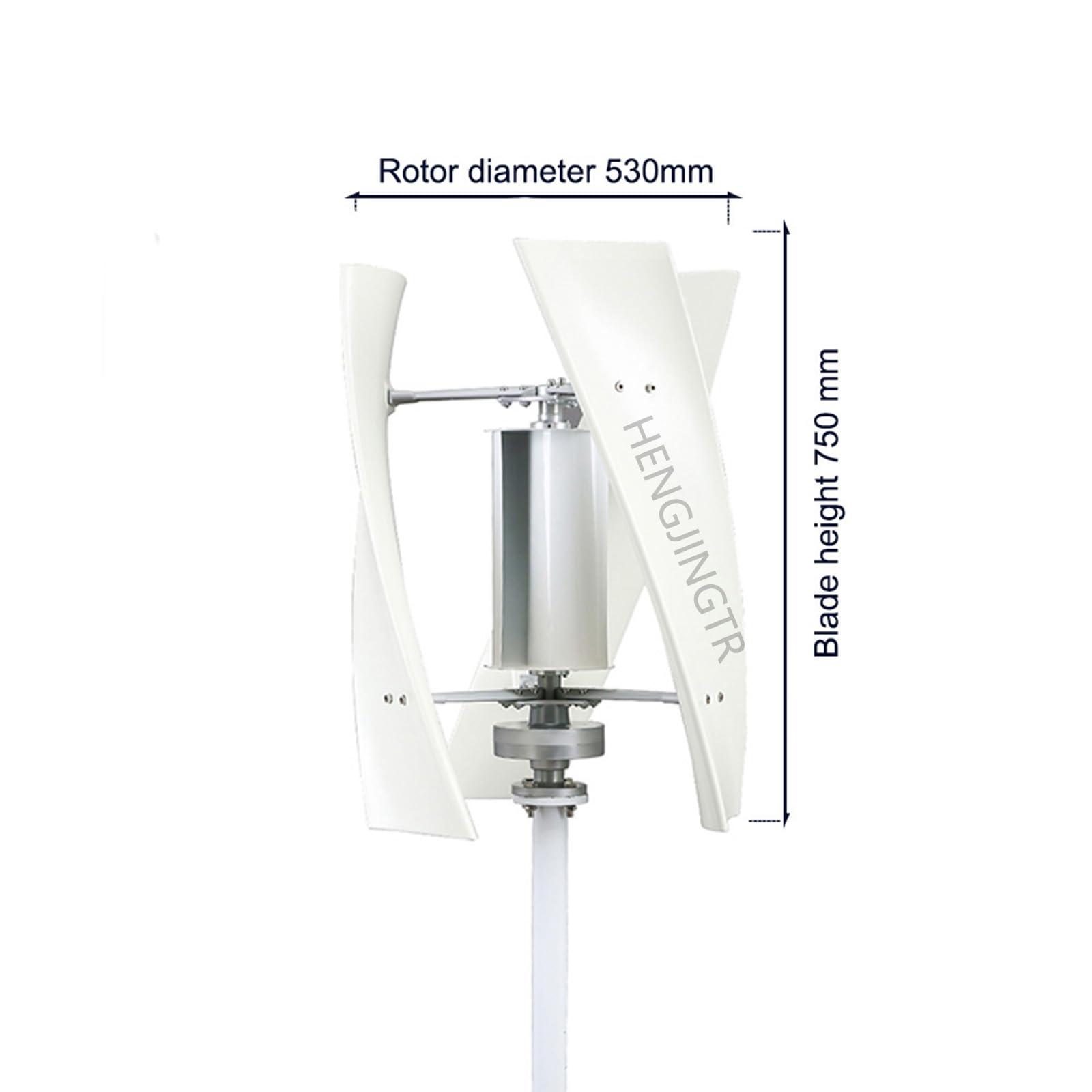 Wind Turbine Generator Kit, 800W 12V-48V with 3 Blade Wind Generator Kit with Charge Controller Wind Power Generator for Hybrid Solar Wind System,48v