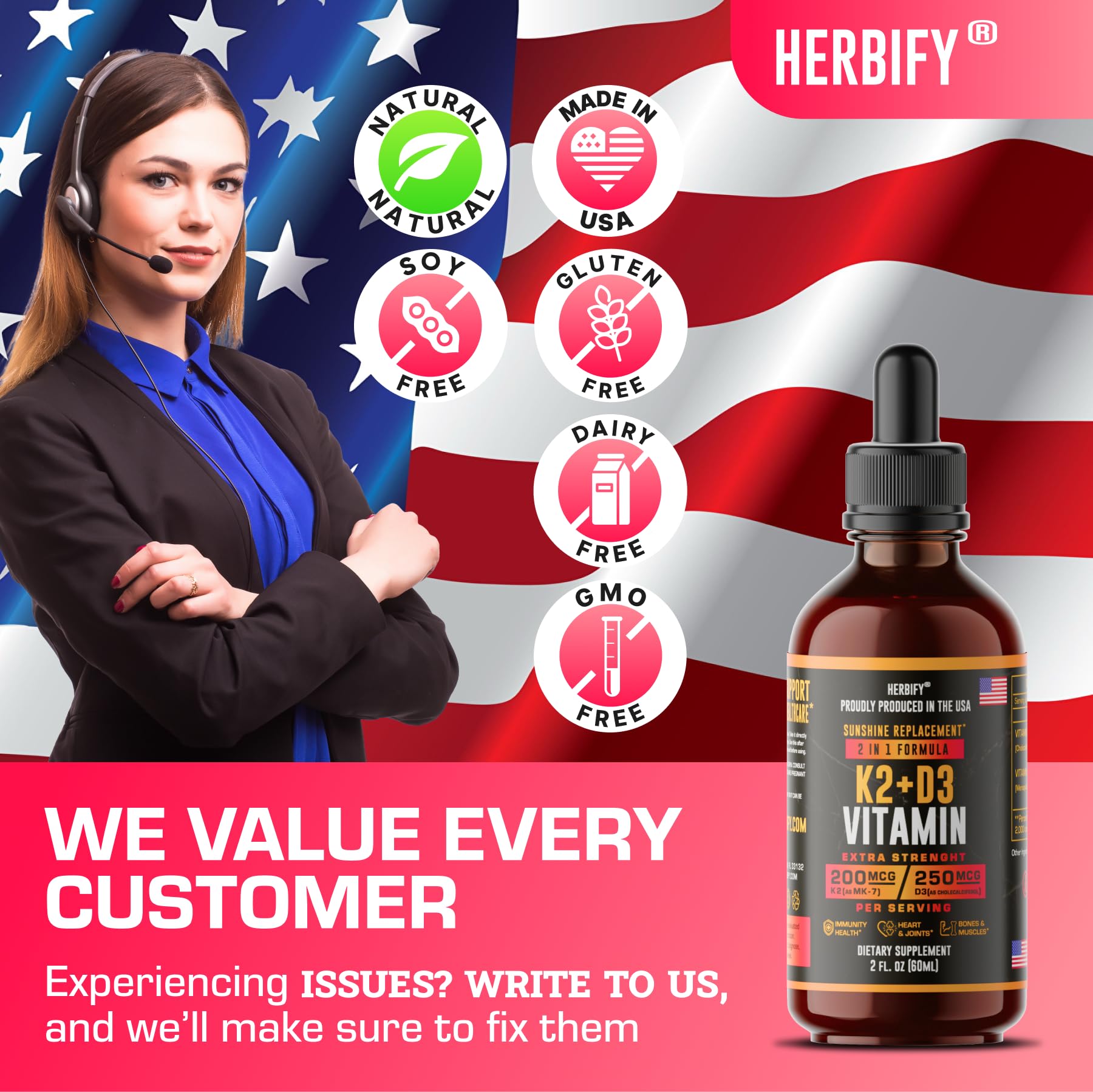 Vitamin D3 K2 Drops β Liquid Vitamins for Women, Men & Teen Vitamins - Bone Strength Supplements - D3 K2 Mt Vitamins for Immune Support & Heart Health - Vitamin D3 10000 Iu Liquid K2 Drops β 2 oz