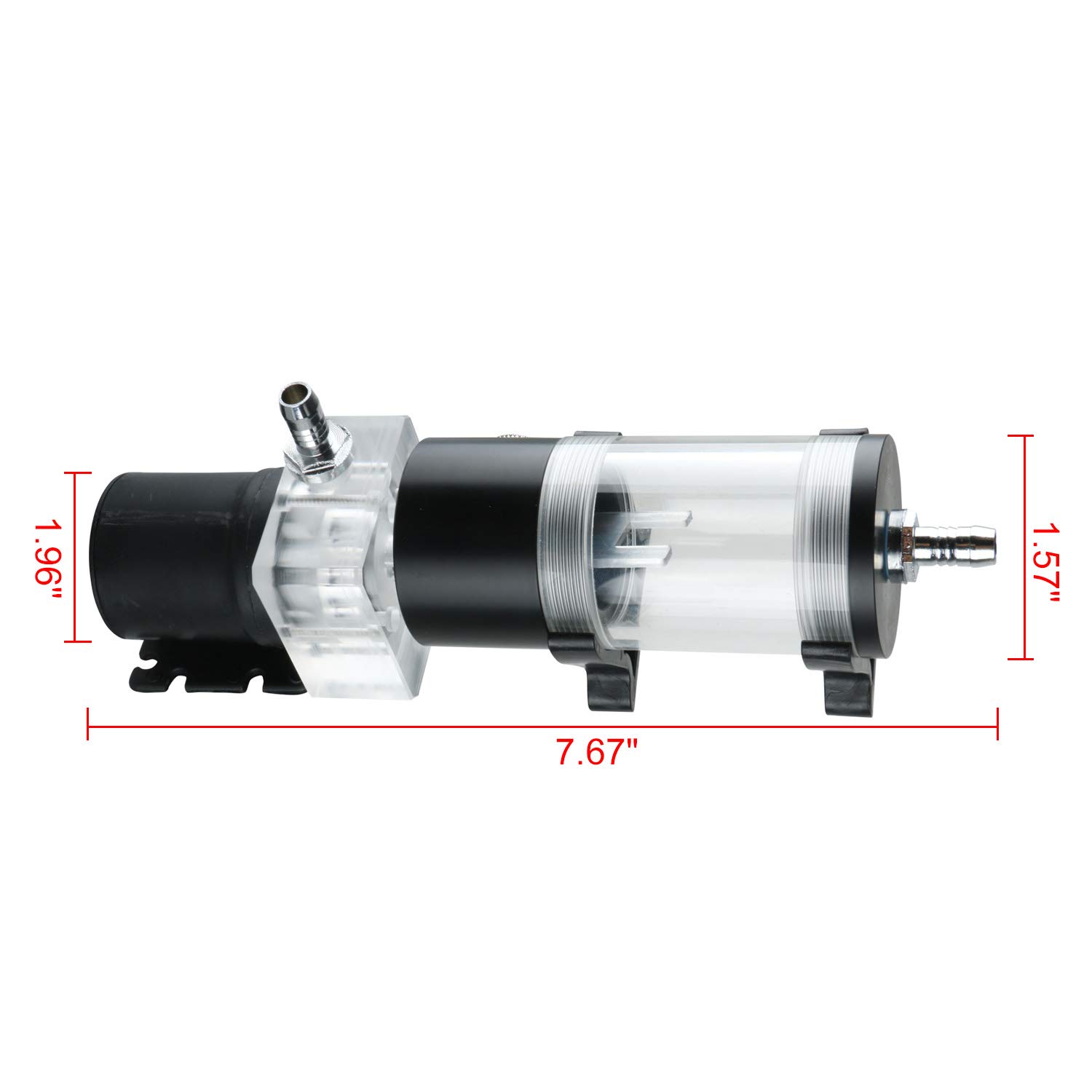 YaeCCC CPU Cooling System Heat Water Pump Tank 86 ml CO2 Cooler 800L/H 19W DC12V