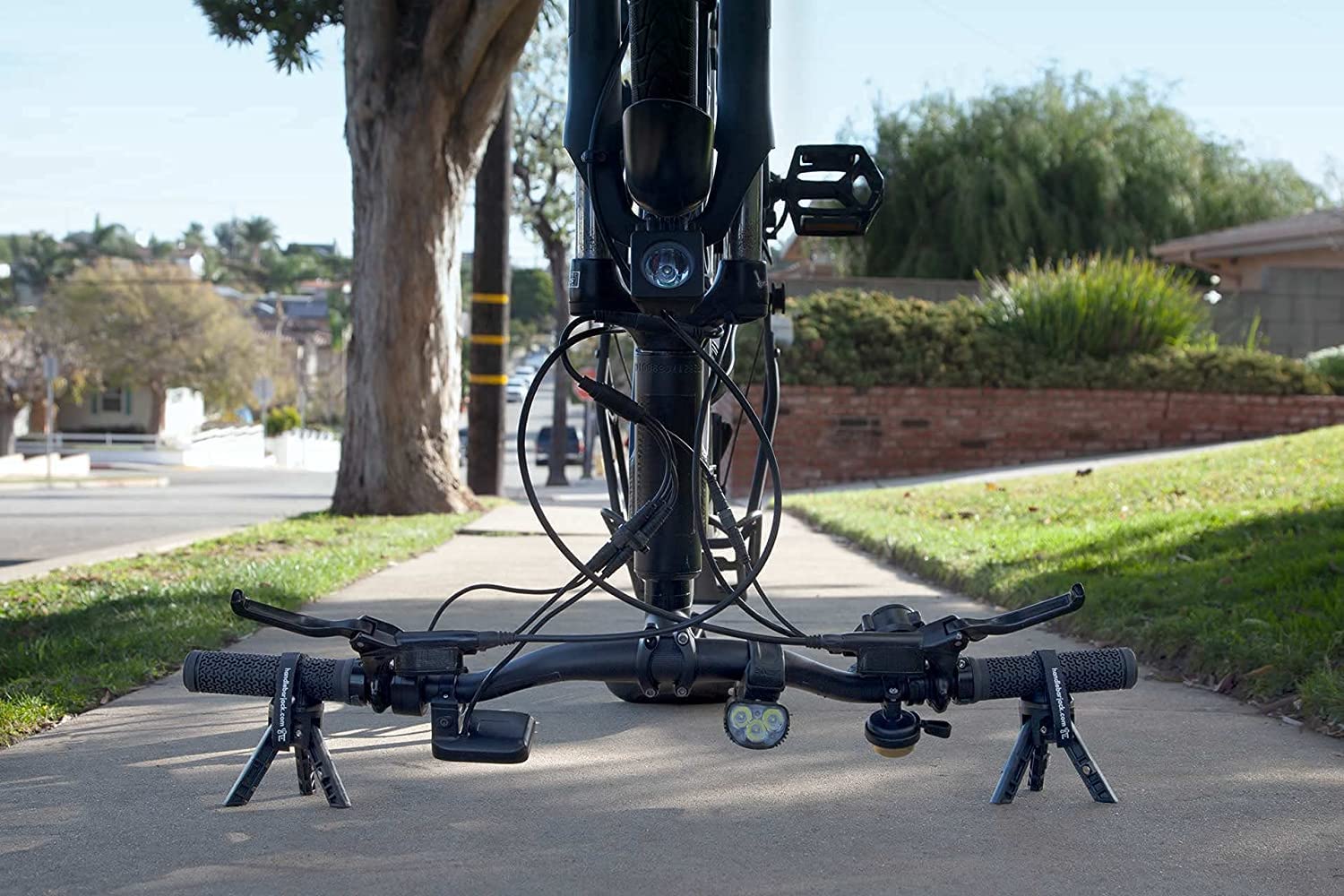 The Original Handlebar Jack Portable Repair Stand V2 for eBikes, Complete Bundle with Stand, Extender Kit, and Reflective Stickers | Compatible with all Electric Bikes | Set of 2 Jacks