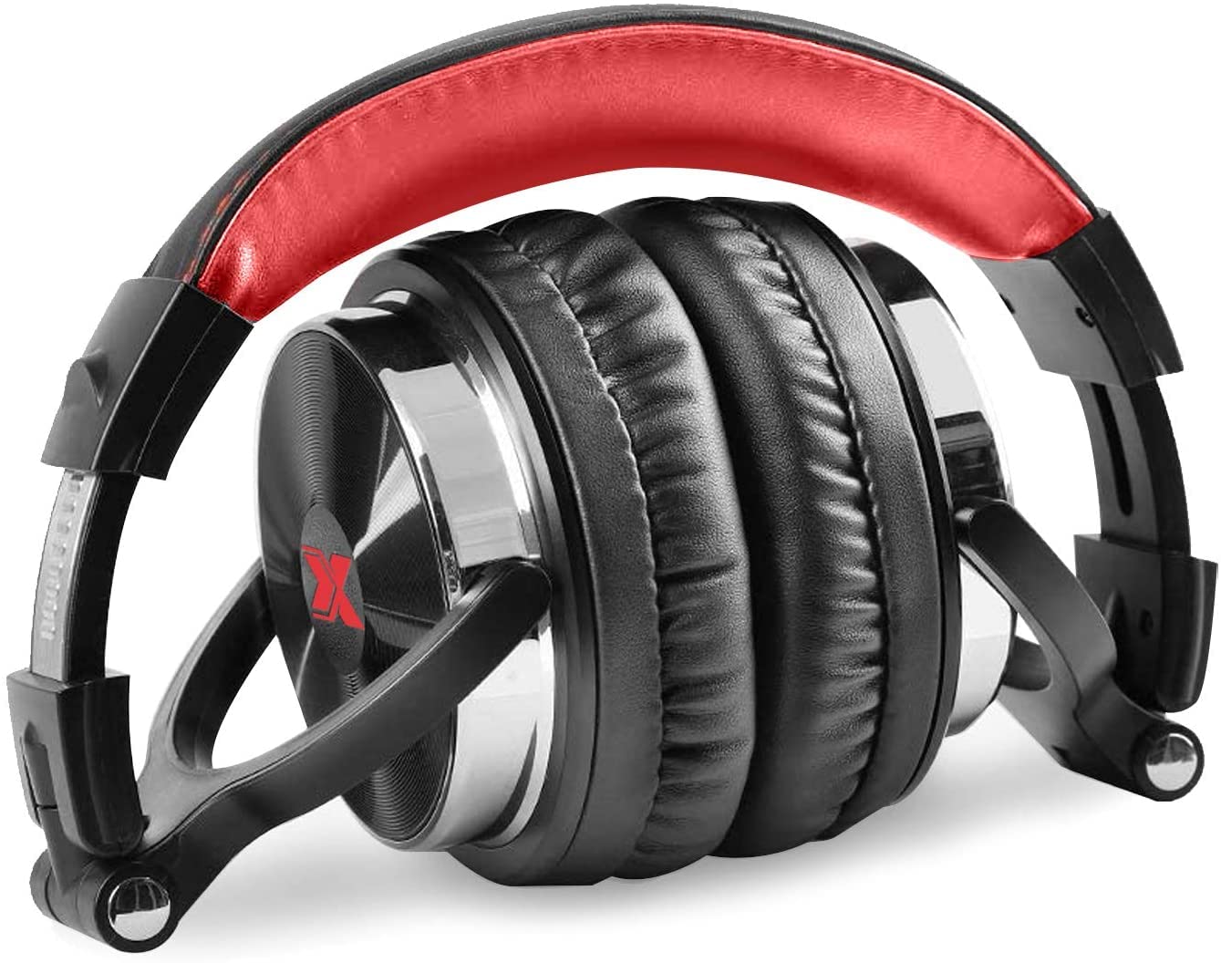 XPIX Pro DJ Headphones Closed Back Over Ear Stereo Monitor Headphones, For Monitor & Mixing, Single Side, Dual Source Monitoring
