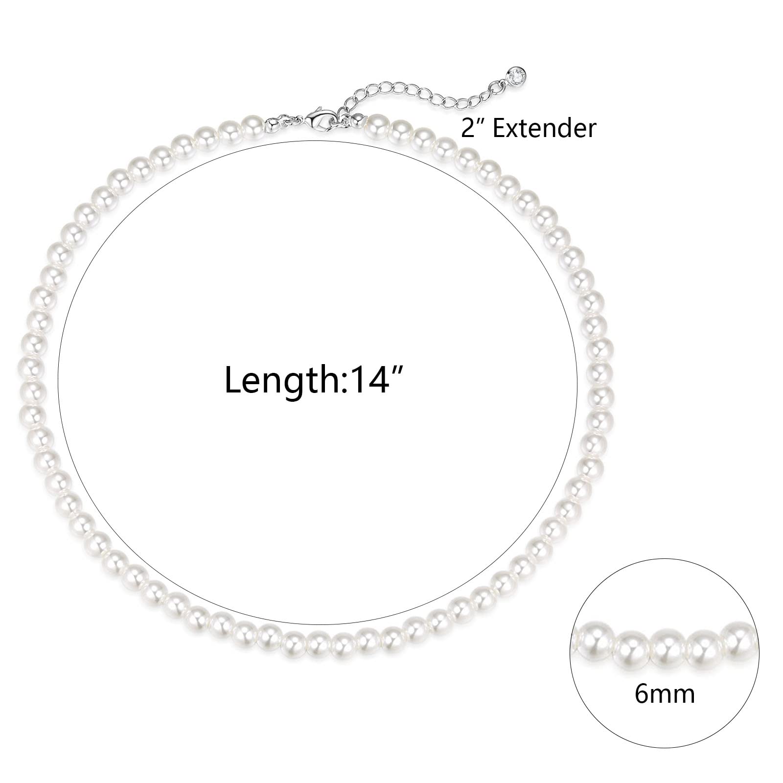Zeffy Pearl Necklace for Women