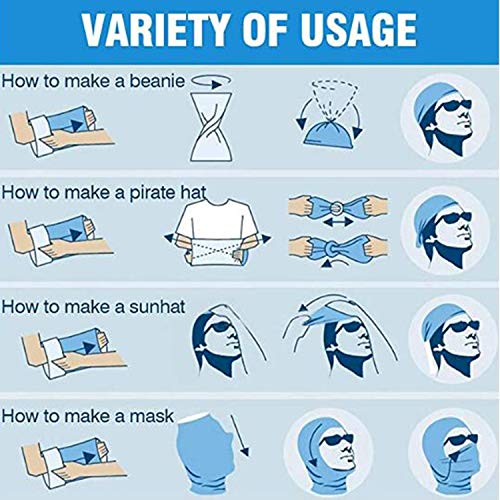 YAN XUAN 1PCS Ear Loops Neck Gaiter Balaclava Bandana Headwear,Ice Silk Cooling Face Scarf for Dust Outdoors Black