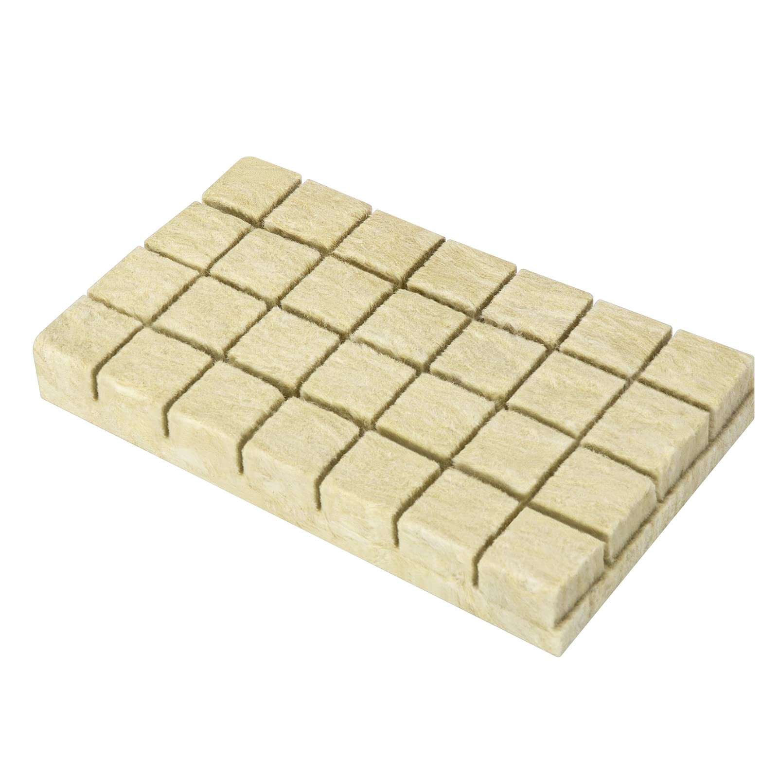 VIVOSUN 1.6" Rockwool Cubes, 28 Plugs Stonewool Starter Grow Cubes for Cuttings, Cloning, Plant Propagation, Seed Starting, Hydroponic Grow Media for Vigorous Plant Growth, 1 Sheets of 28 Plugs