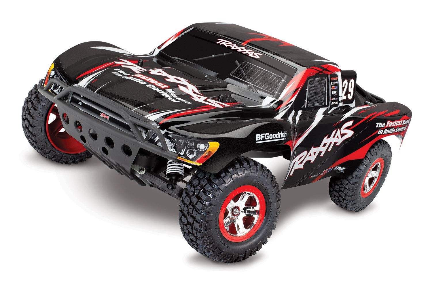 Traxxas Slash 1/10 Scale 2WD Short Course Racing Truck with TQ 2.4GHz Radio System, Black