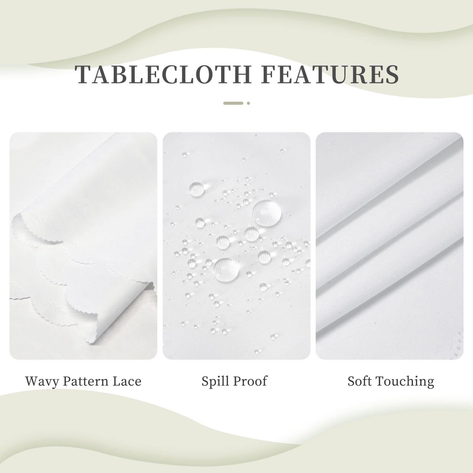 YANGDADA Haunted The Mansion Round Tablecloth 60 inch Washable Polyester Table Cloth Decorative Table Cover for Wedding Party Dining Banquet