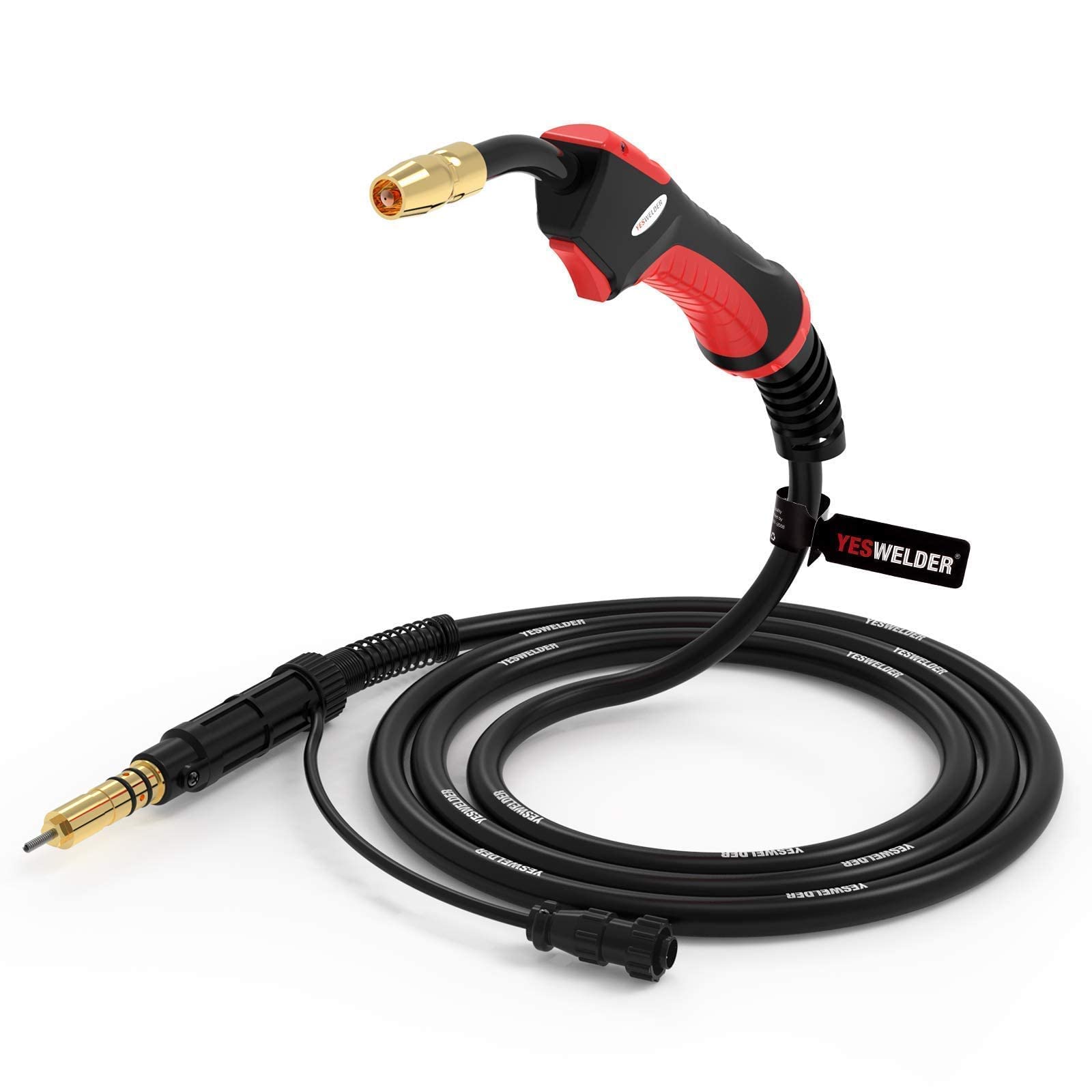 YESWELDER MIG Welding Gun Torch Stinger 150Amp 12-ft Replacement Miller M-150/M-15 249040&Welding Gun Accessory Kit .023"