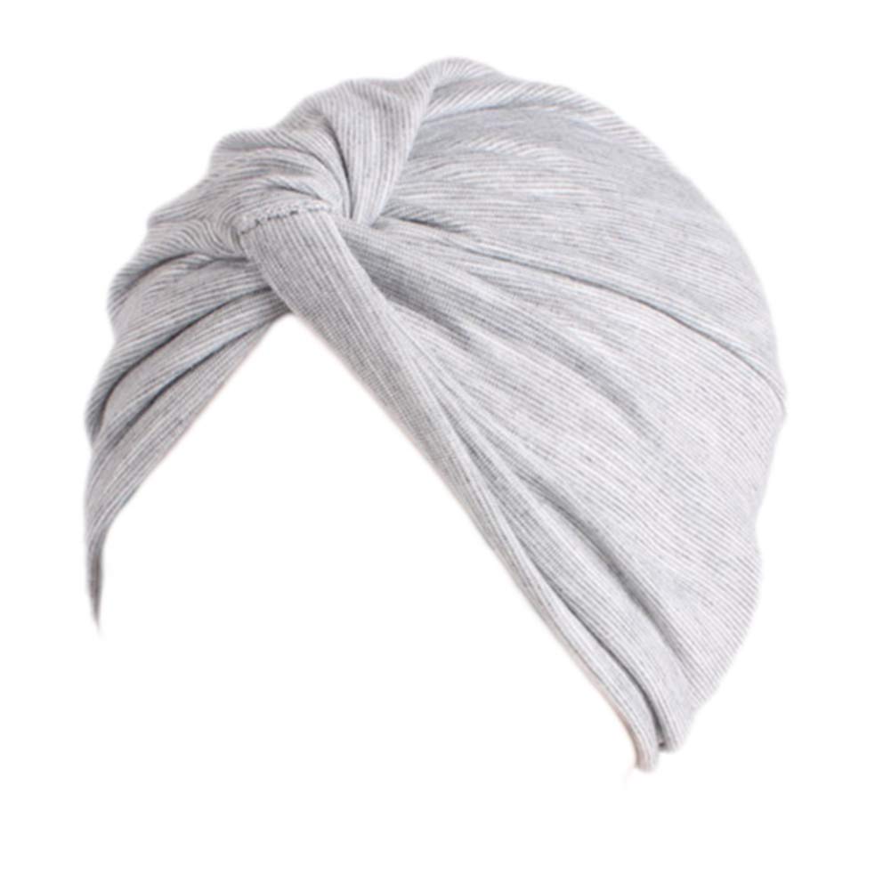 Women's Sleep Soft Turban Pre Tied Cotton India Chemo Cap Beanie Turban Headwear