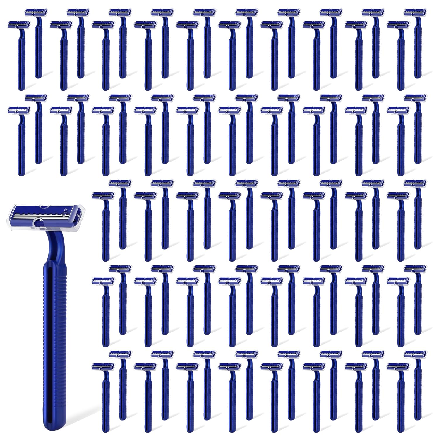 Urbaba Disposable Razors Bulk 200 Pieces, Single Use Razors for Men Shaving, 2 Stainless Steel Blades Disposable Razors for Sensitive Skin