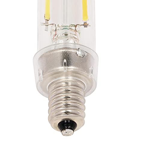 Westinghouse 5158000 2.5 Watt (25 Watt Equivalent) T6 Dimmable Clear Filament LED Soft White Light Bulb Candelabra Base, 1-Pack