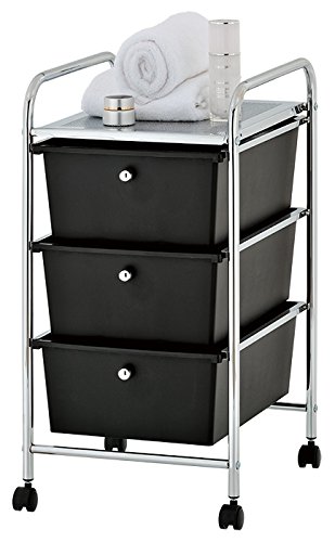 Urban Lifestyle 3 Tier Storage Cart, Black
