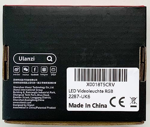 VIJIM Ulanzi VL49 RGB Video Light w 3 Cold Shoe,Mini Rechargeable LED Camera 360degFull Color Portable Photography Lighting Support Magnetic Attraction,2500-9000K Dimmable LED Panel Lamp w LCD Display