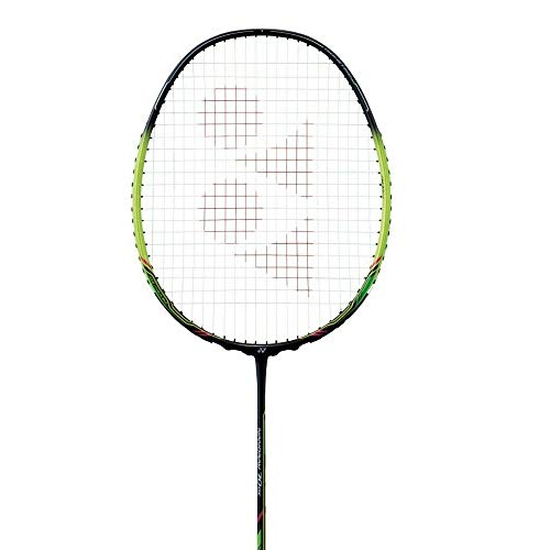 Yonex Nanoray 70 DX Badminton Pre-Strung Racket (Black/Lime)(4G5)