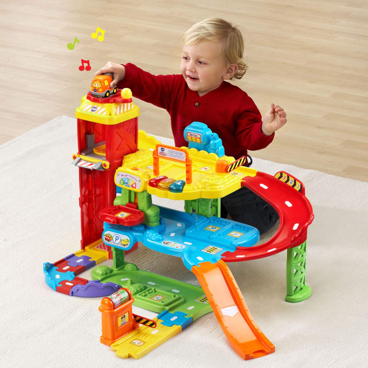 VTech Go! Go! Smart Wheels Park and Learn Deluxe Garage (Frustration Free Packaging), Multicolor