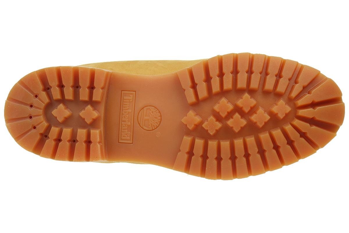 Timberland Men's 6 inch Premium Waterproof Boot Fashion, Wheat Nubuck, 7.5