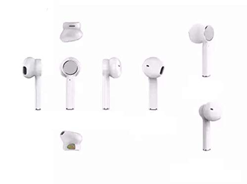 True Wireless Wireless Waterproof Earbuds Super bass Earphone Earbuds HD Stereo Sound Bluetooth Wireless Earphone with Charging Case(White)