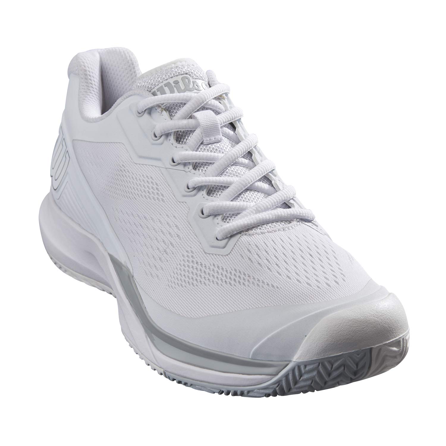 Wilson Men's Rush PRO 3.5 Tennis Shoe, White/White/Pearl Blue, 9