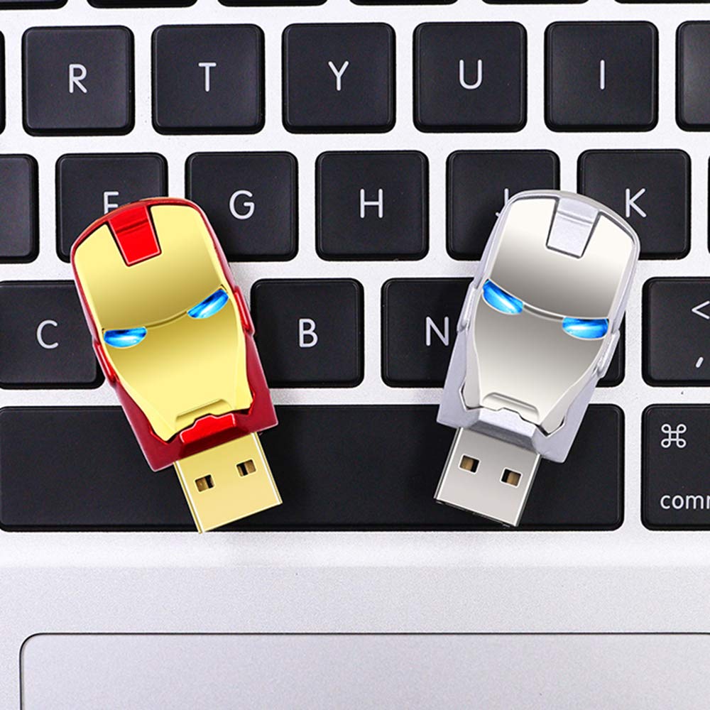 USB Flash Drive Cool Pen Drive 128gb 64gb 16gb 32gb 8gb Easy Storage Memory Card (128GB, Gold)