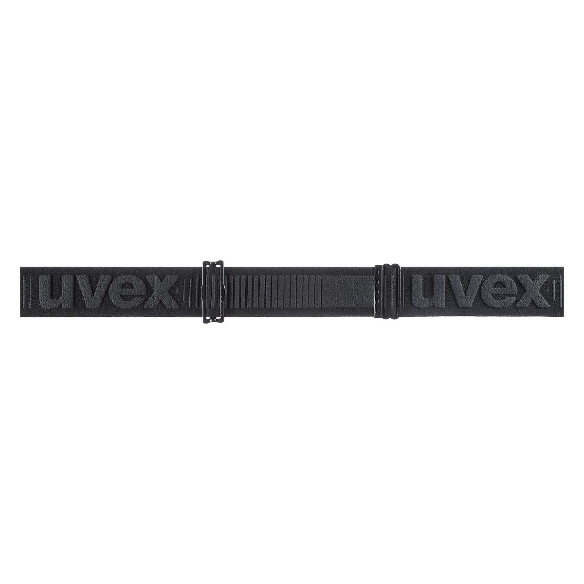 Uvex Unisex-Adult, Compact V Ski Goggles, Black Mat/Blue Mirror-Clear, One Size