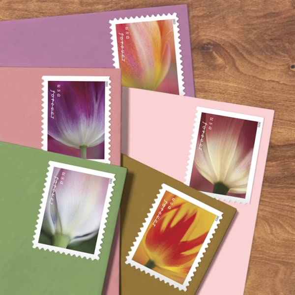 USPS 2023 Tulip Blossoms Forever First Class Postage Stamps (20 Count Strip)