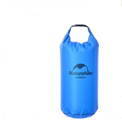 wisemen PVC Free Waterproof Dry Bag 10L BPA Free Nylon Silicone Fabric, Super Lightweight (Blue, 10 l)