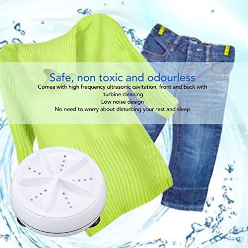 VTOSEN Portable Washing Machine Mini Ultrasonic Turbine Washer - Small, Multifunctional USB Powered Washing Machine for Travel Business Trip