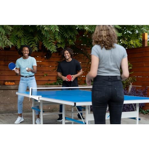 STIGA XTR Professional Outdoor Table Tennis Tables β All Weather Aluminum Waterproof Outdoor or Indoor Design with Net & Post - 10 Minute Easy Assembly Ping Pong Table with Compact Storage