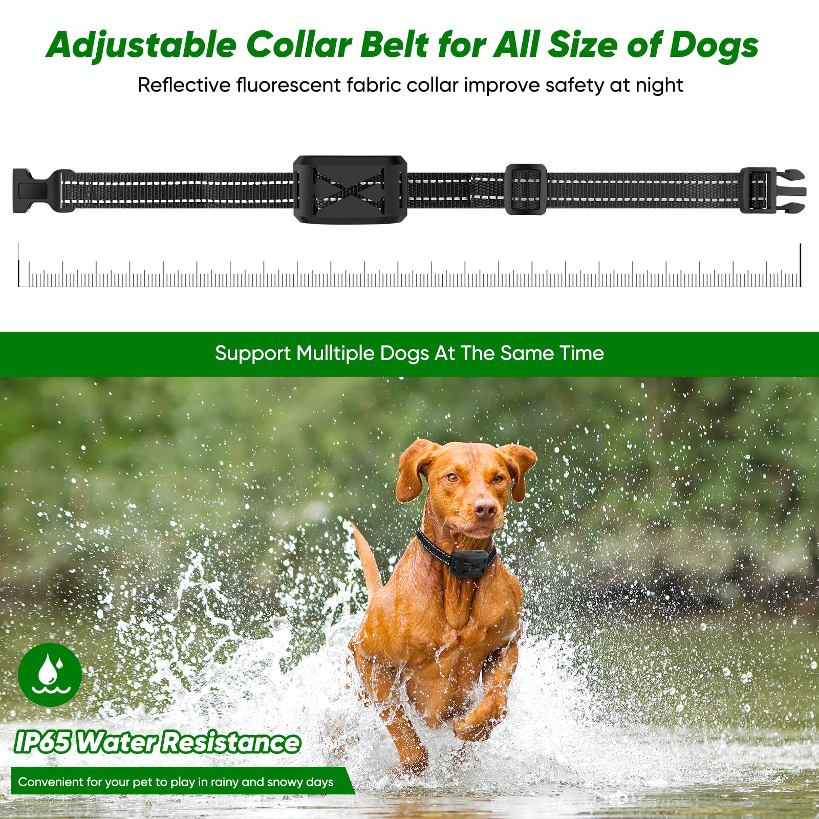 Wireless Dog Fence,2023 Wireless Boundary Containment System,2-in-1 Electric Dog Fence & Remote Training Collar,Adjustable Vibration & Shock,IP65 Waterproof Training Collar for Large and Medium Dogs