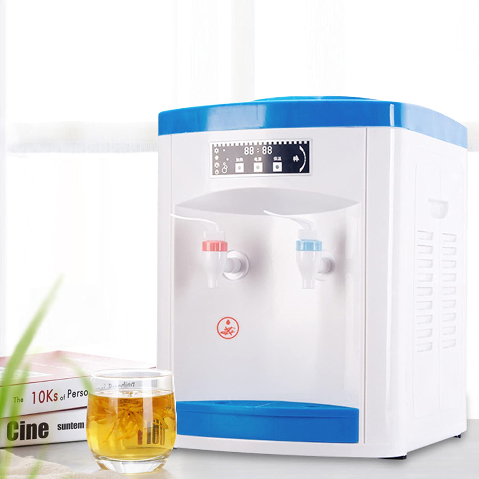 Water Cooler Dispenser 5 Gallon Countertop Water Cooler Dispenser 3 Temperature Settings Stainless Steel Electric Top Loading Water Dispenser for Home Kitchen Offices Dorm