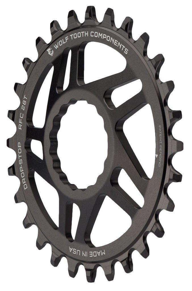 Wolf Tooth Direct Mount Round Mountain Bike Chainrings for Race Face Cinch (30 Tooth, Drop-Stop A, Boost, MTB)