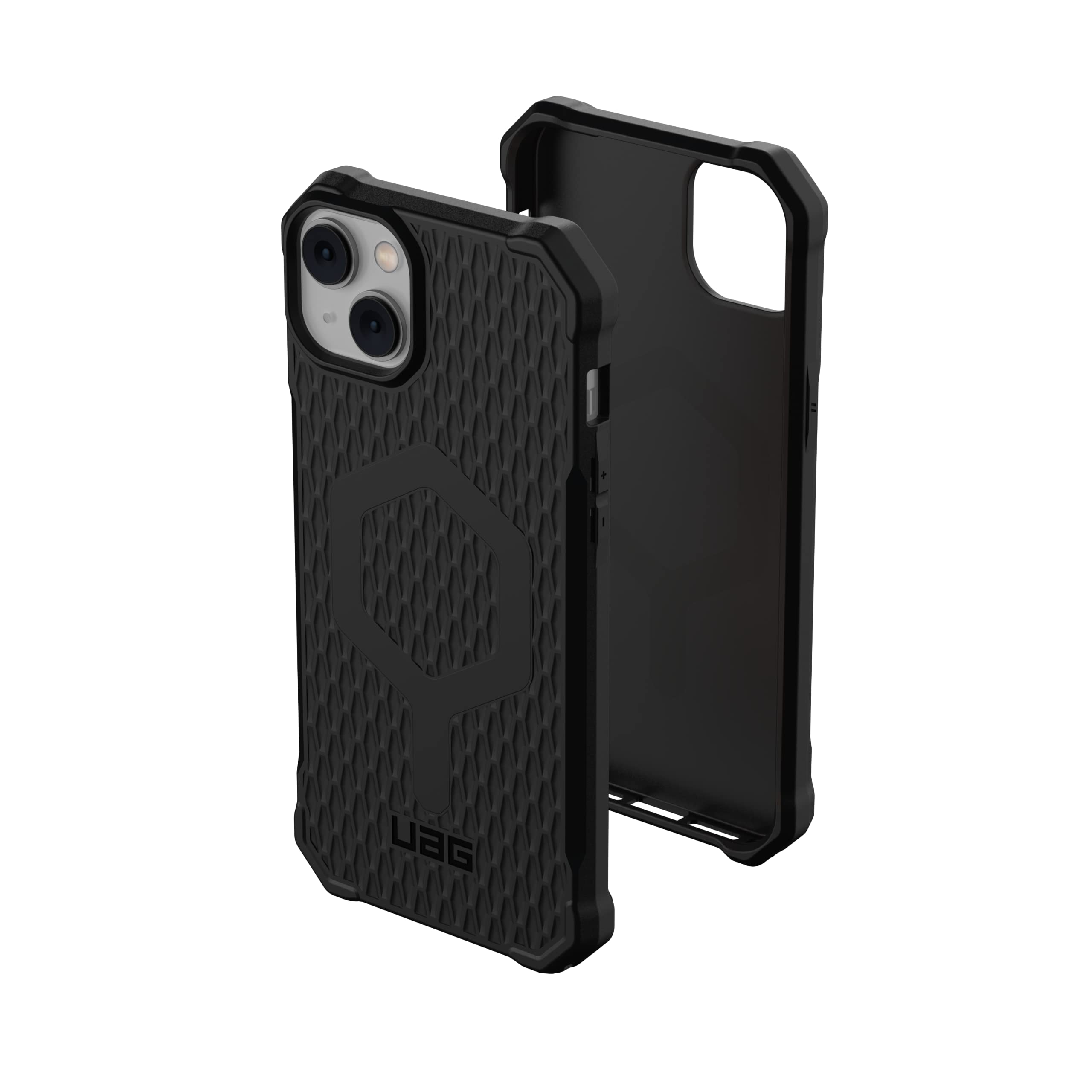 URBAN ARMOR GEAR UAG Designed for iPhone 14 Plus Case Clear Frosted Ice 6.7" Essential Armor Built-in Magnet Compatible with MagSafe Charging Ultra Thin Ergonomic Translucent Protective Cover