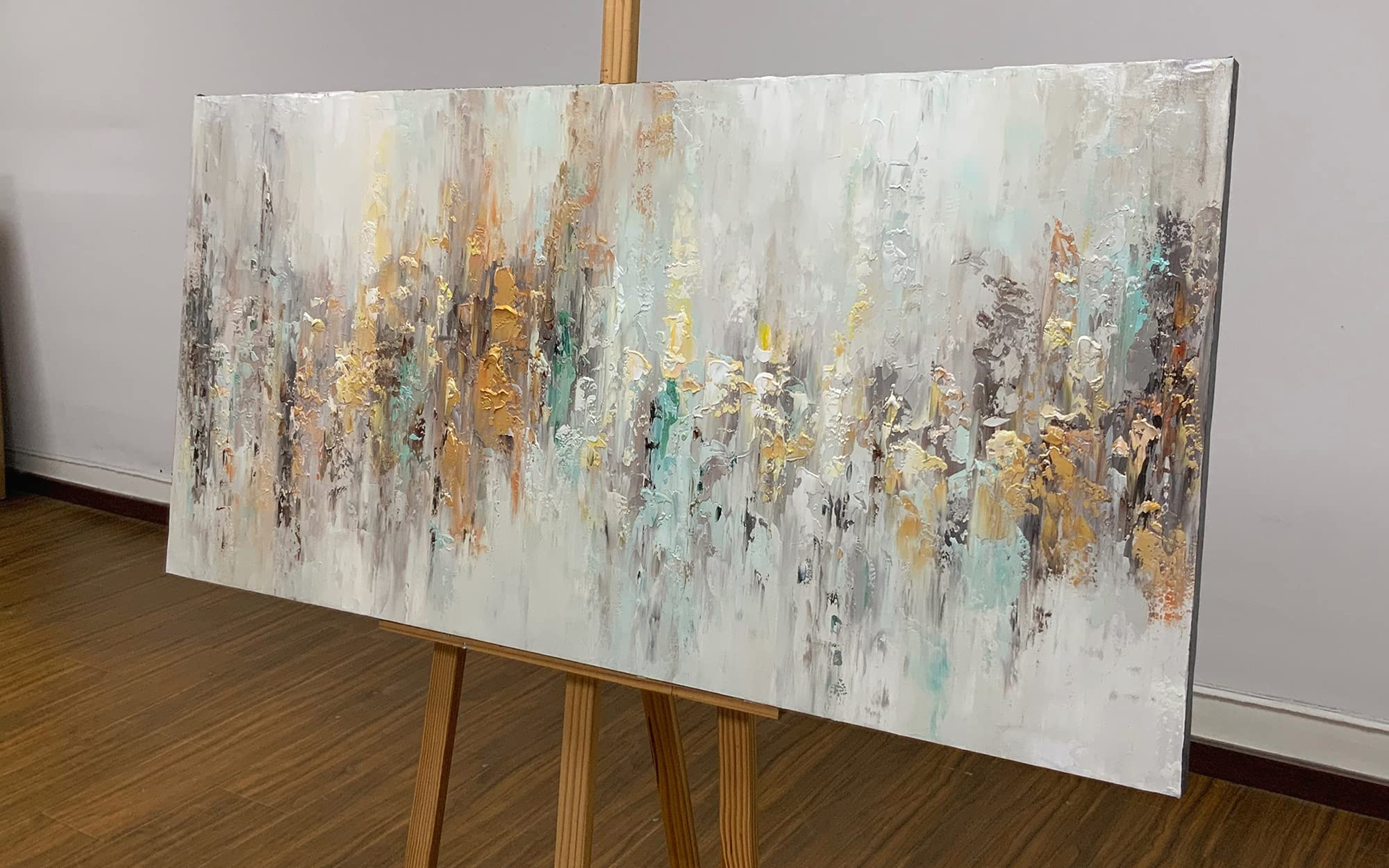 V-inspire Art,24x48 inch Oil Painting, Modern Home Canvas Painting Decoration, Abstract Mural Painting