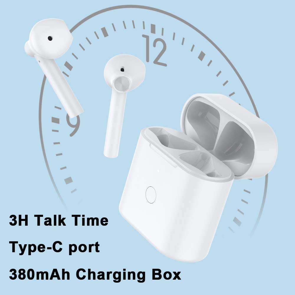 Wireless Earbuds, Bluetooth 5.0 Wireless Earphones Touch Control TWS Wireless Earbuds with Charging Case Bluetooth Earbuds with Built-in Mic, Binaural Calls, for Android/iPhone [USB-C Charge]