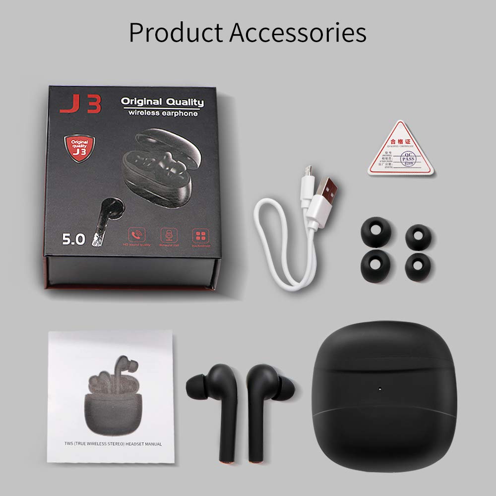 Wireless Earbuds GeeeKpods V5.0 Bluetooth Wireless Headphone 35 Hours Playback time IPX7 Waterproof with Charging with Built-in Microphone stereobox Fit for Running