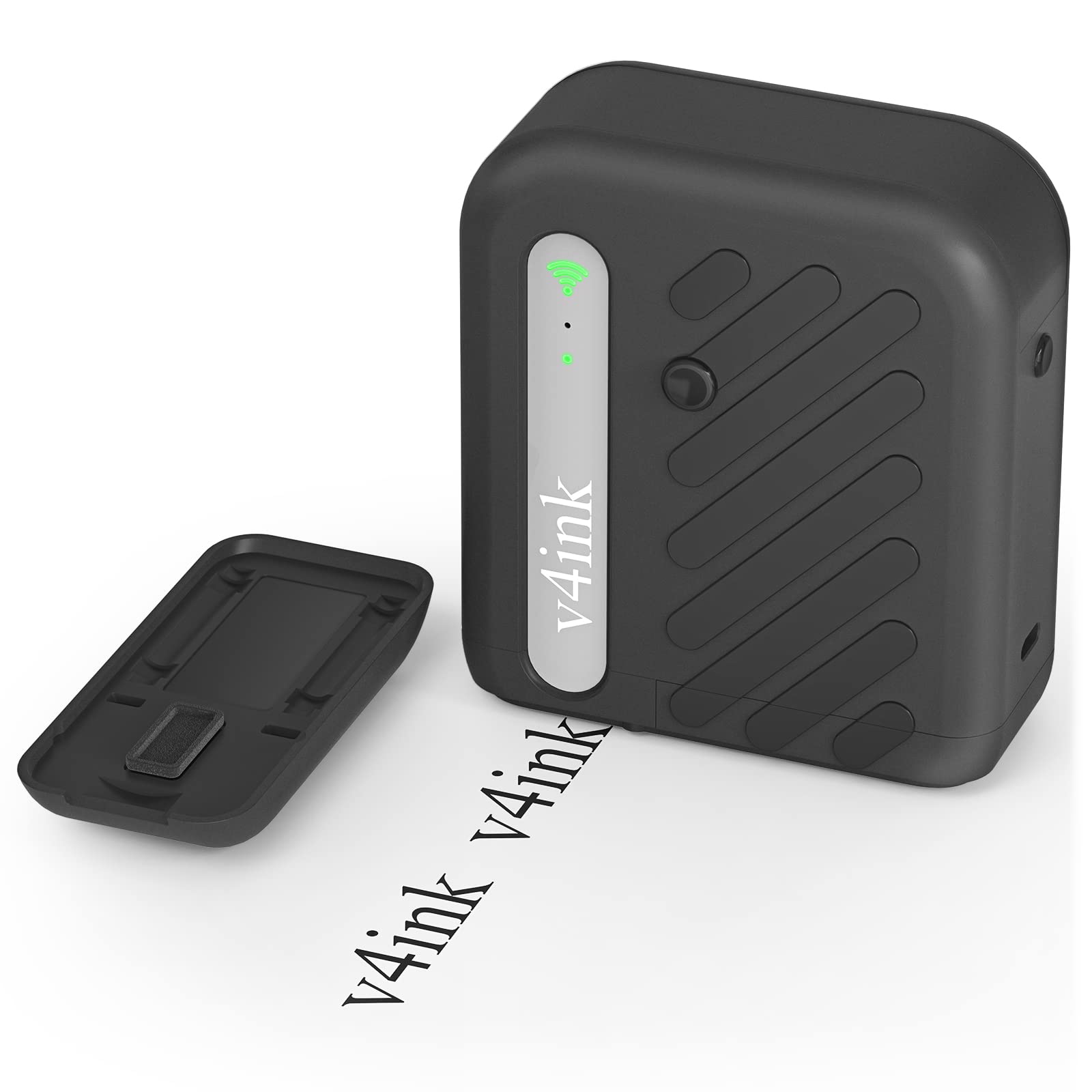 v4ink B10 Mini Handheld Printer Portable Mobile Wireless WiFi Connect with iOS/Android APP 0.09-0.5 inch Height QR-Code Picture Date DIY Logo Number Text Batch Series on All Materials