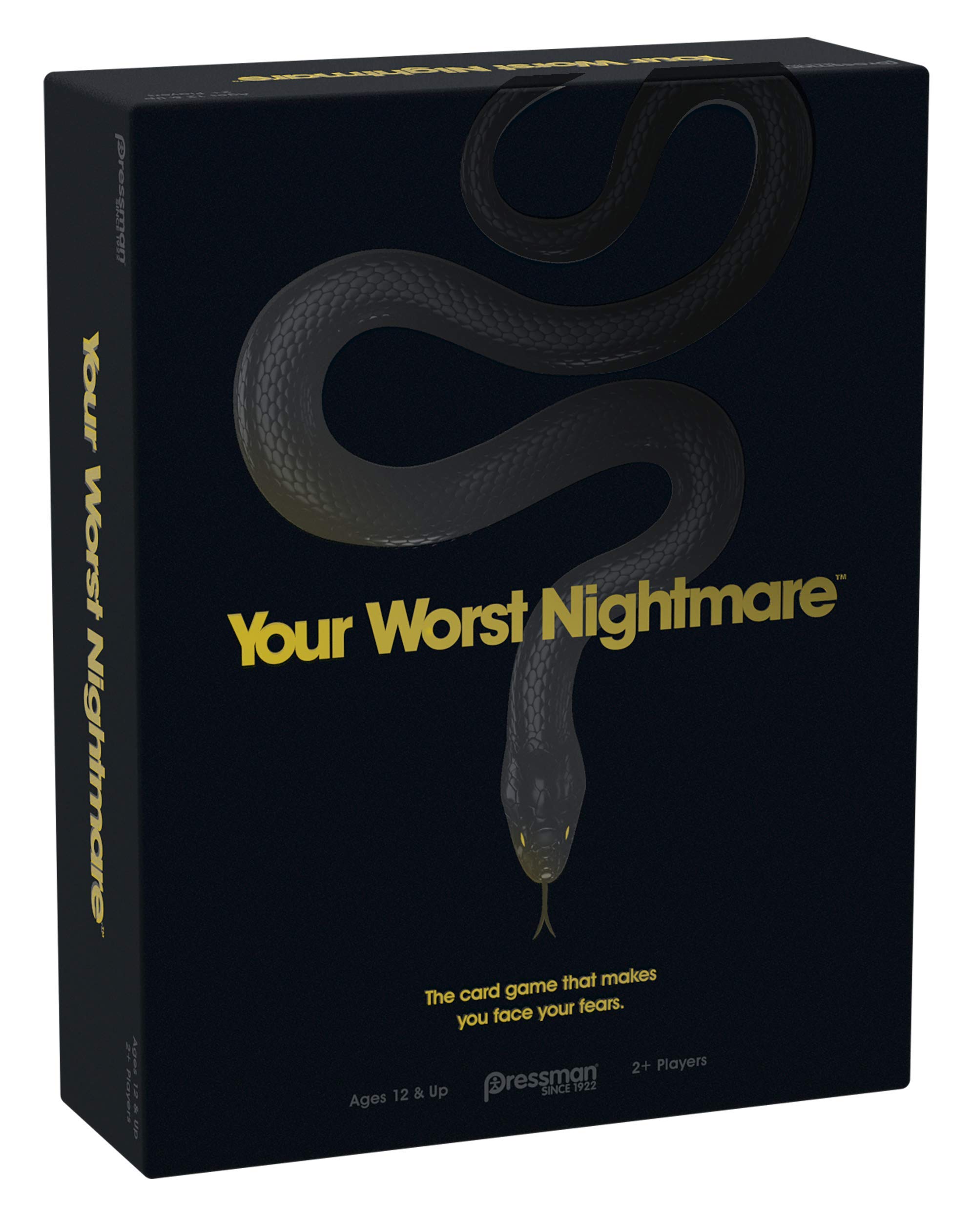 Your Worst Nightmare by Pressman - The Card Game That Makes You Face Your Fears, Black